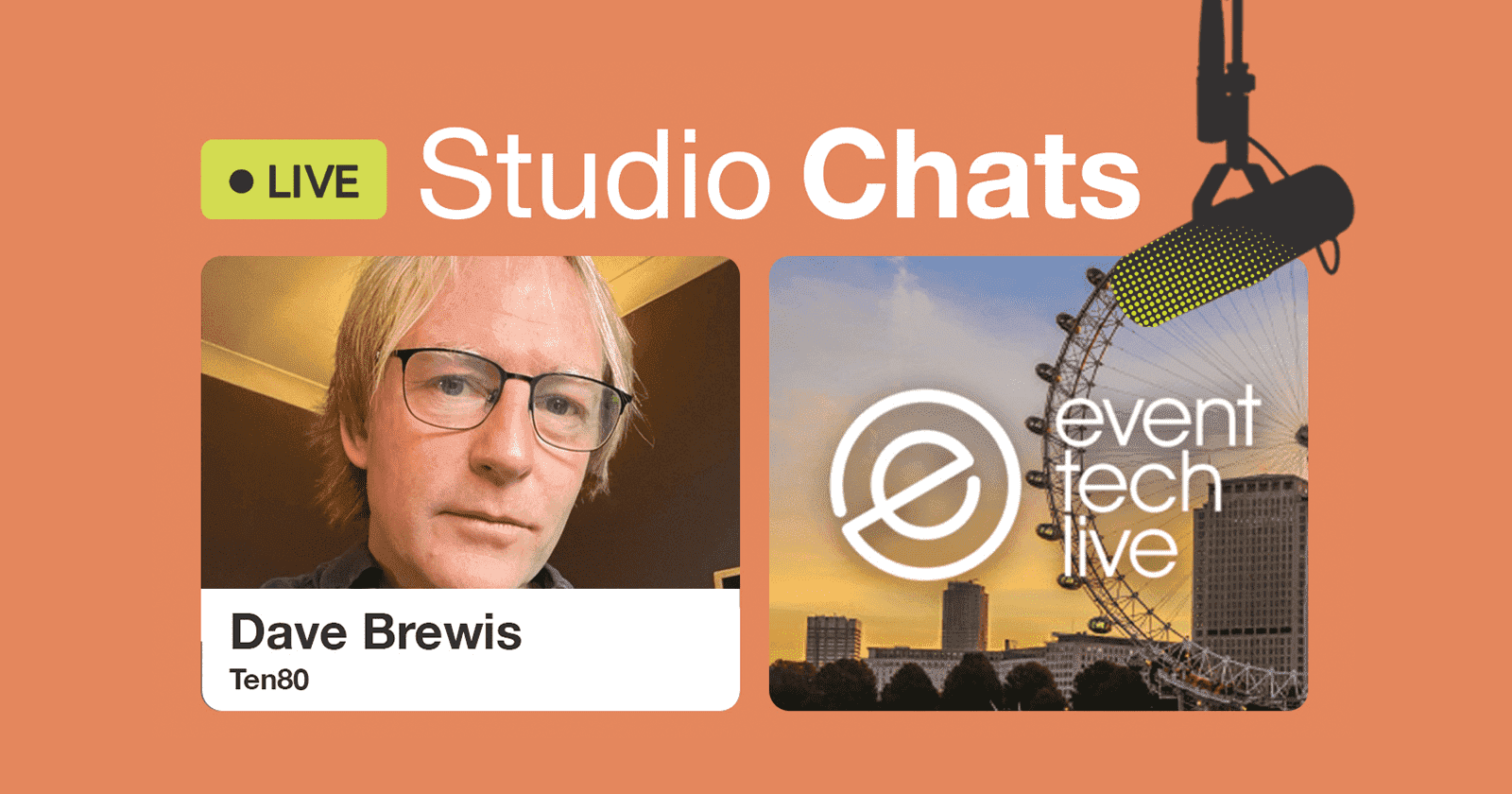 Studio Chat With David Brewis at Event Tech Live London